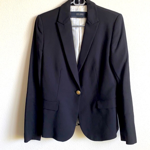 Zara | Jackets & Coats | Zara Basic Black Blazer | Poshmark